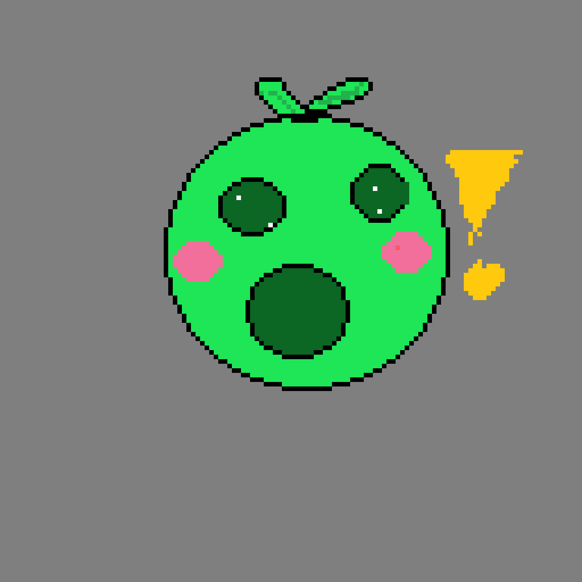 Pixilart - Shocked Slime! by AstroMite