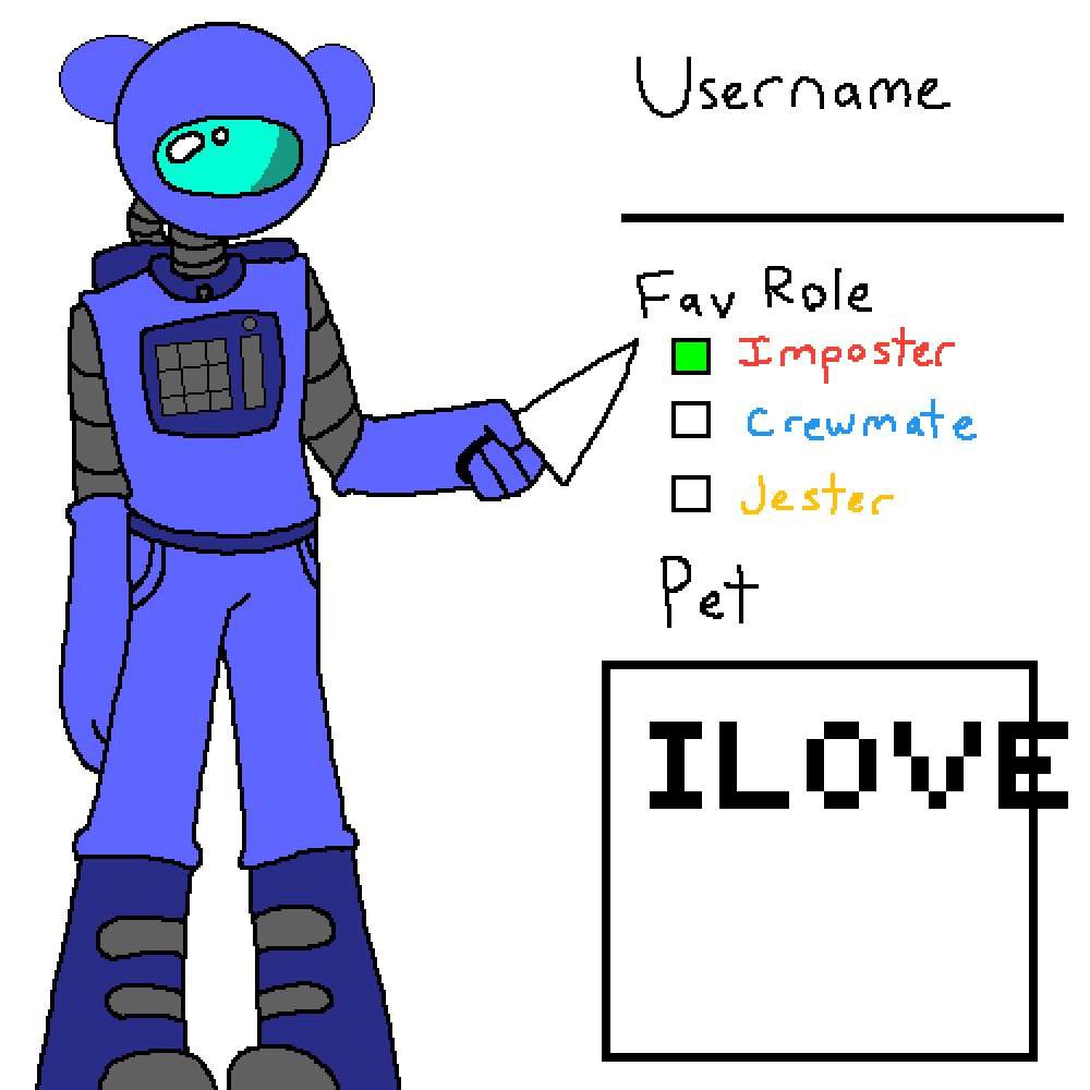 Pixilart - Among Us OC Base by musroomboom