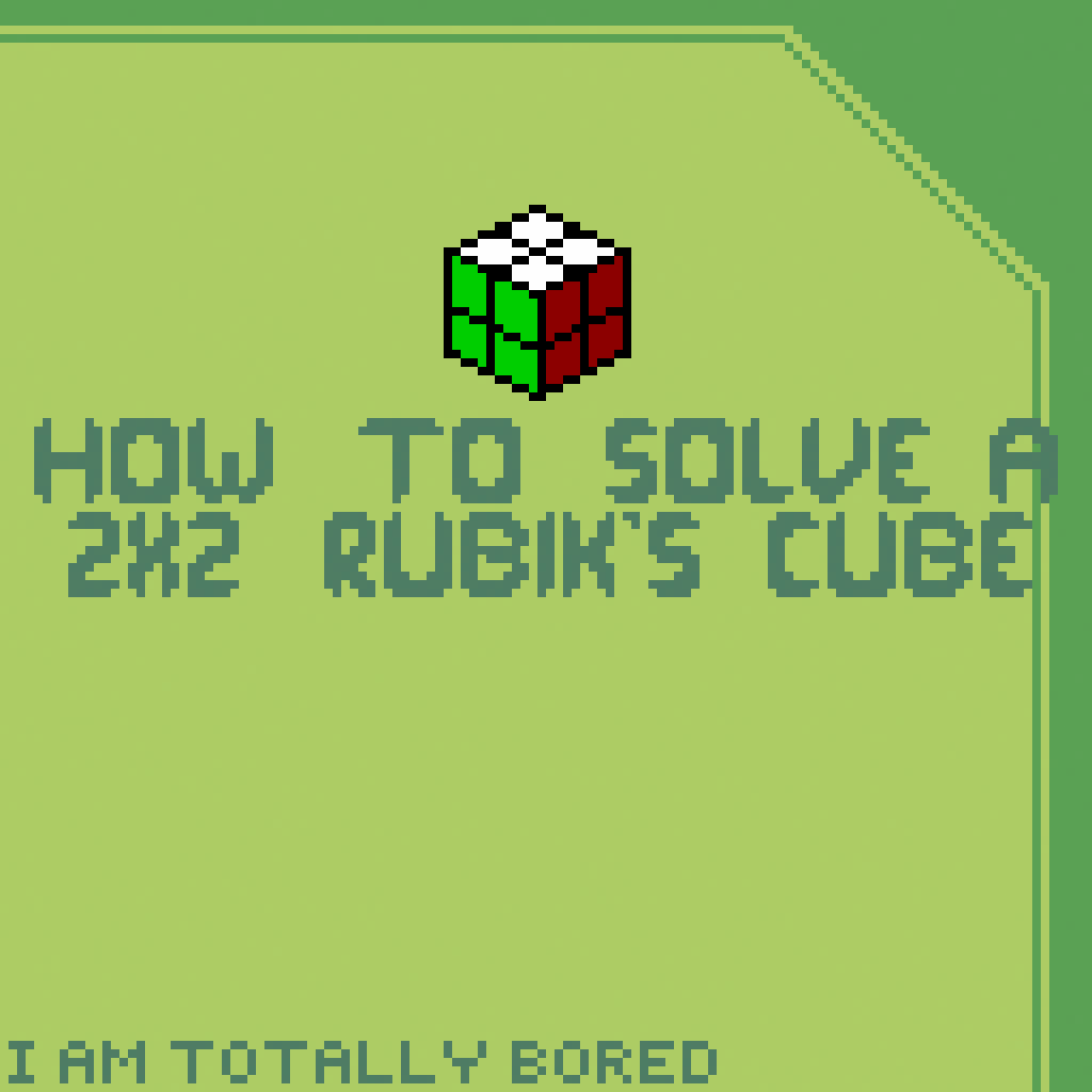 Pixilart - Quick 2x2 Rubik's Cube Tutorial by ImBadAtComunica