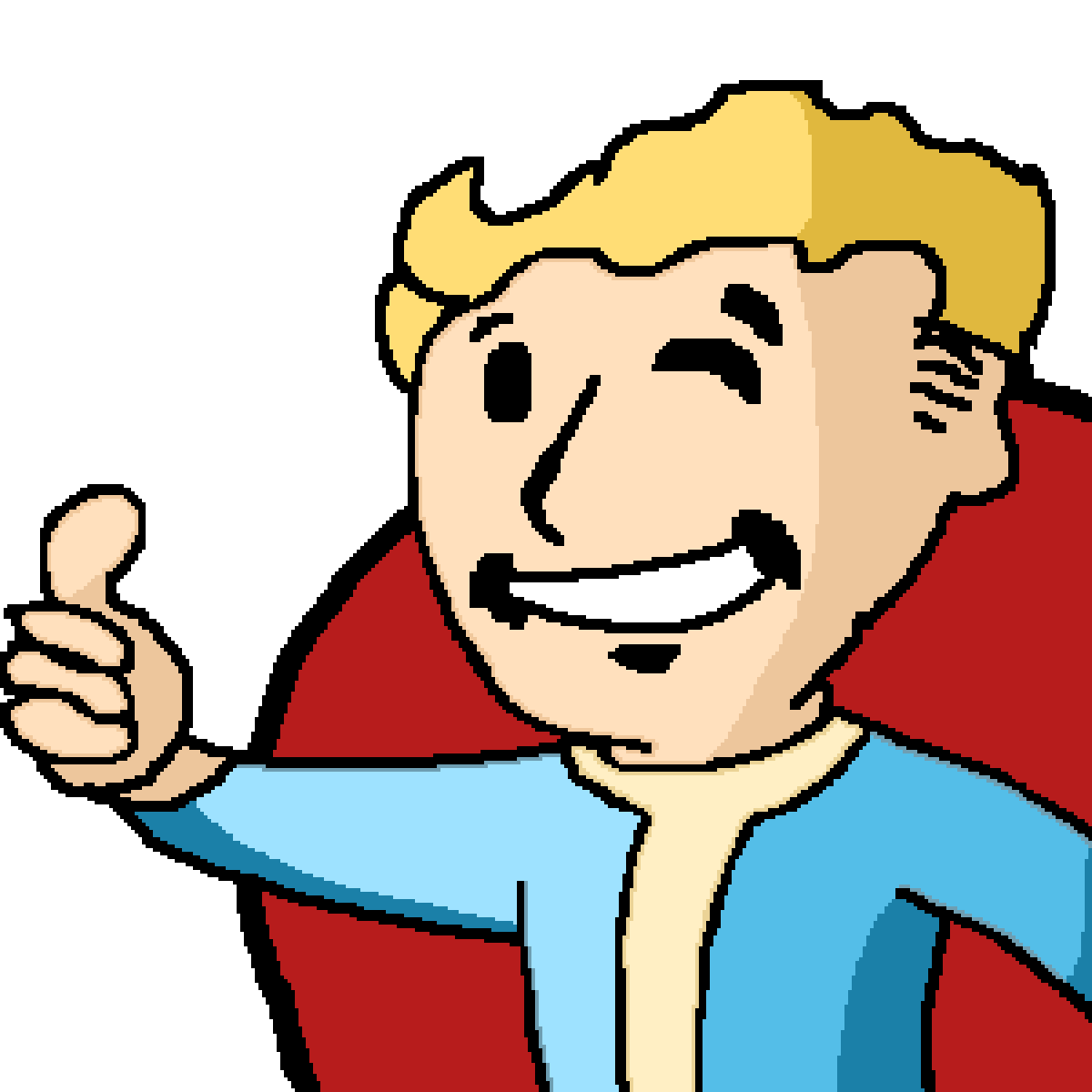Pixilart - Vault boy by TheEggManGuy