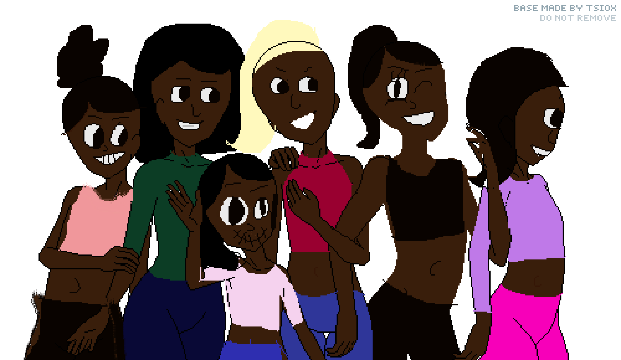 Pixilart - Group Base [READ RULES] by Dallasw13