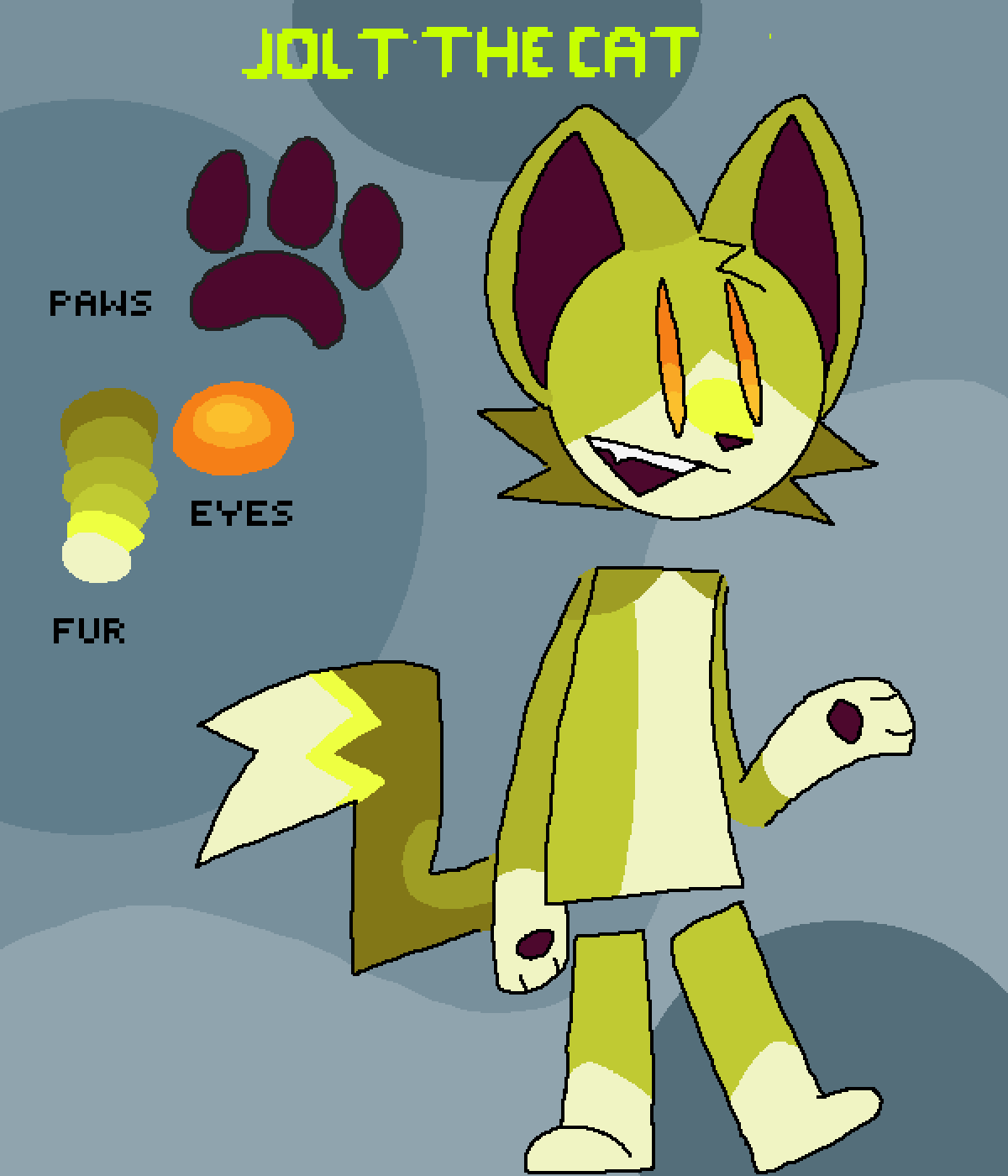 Pixilart - Jolt the cat (taken by @ShirMogo9640 ) by BIRDSareCUTElol