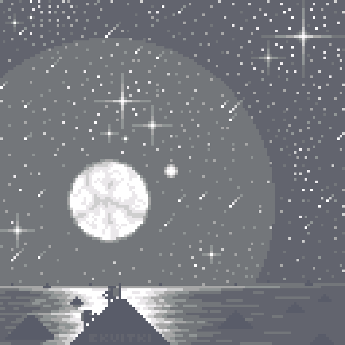 Pixilart - Moons Over Water by Ek-Vitki