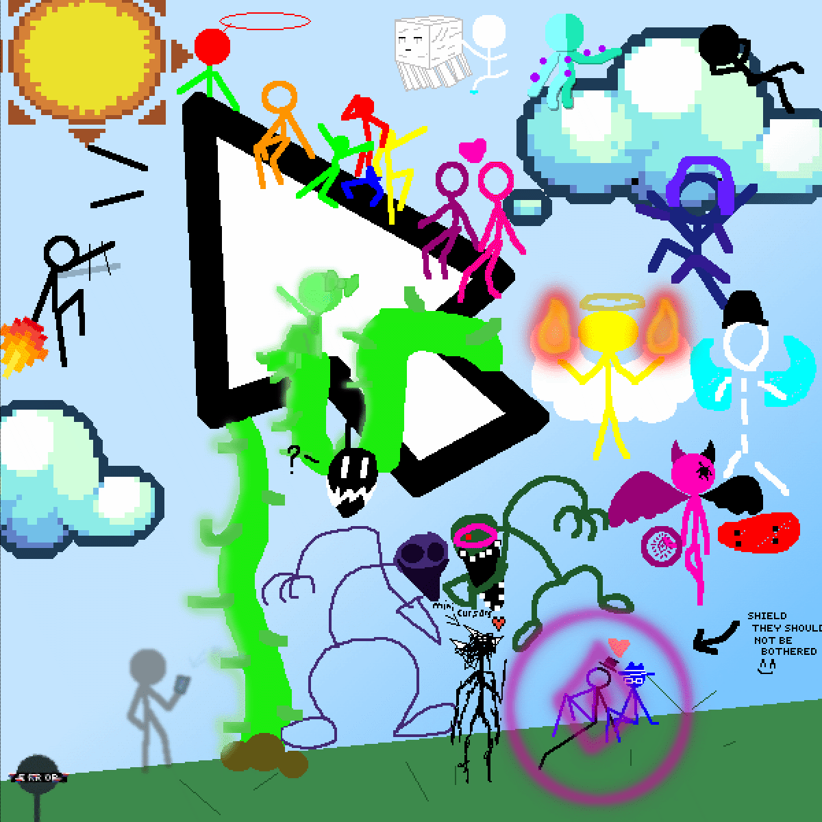 Pixilart - Add your alan becker oc! (I added my oc, Ravage!) by LARKINDRAGON-3