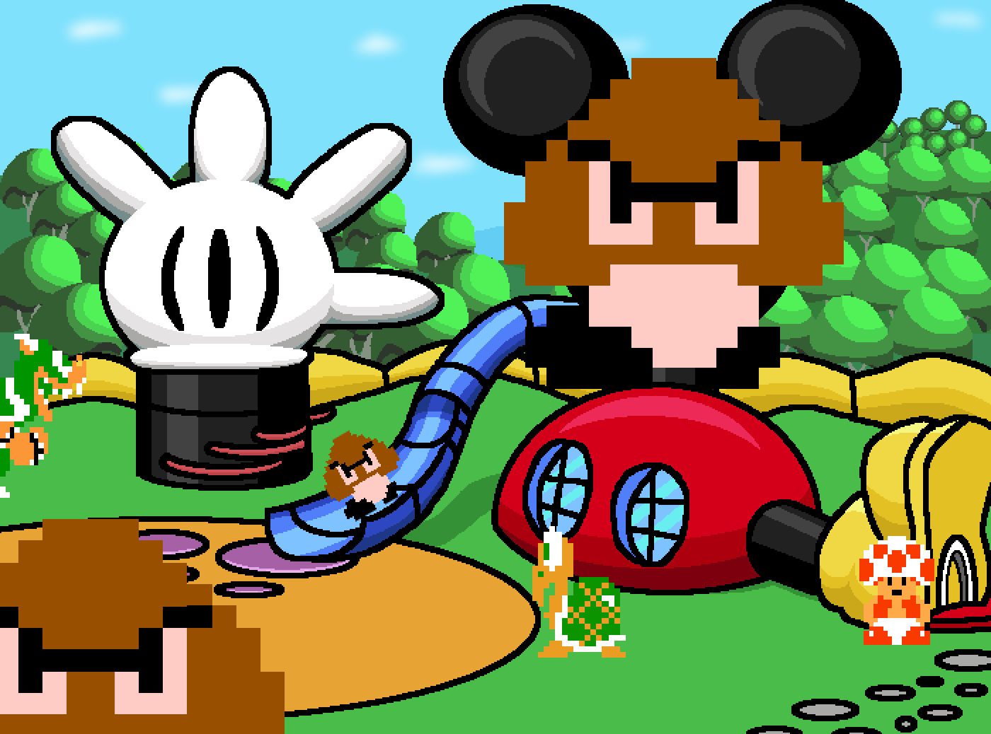 Pixilart - Gumber Goomba CLUBHOUSE BASE! by Marshmallow-boy