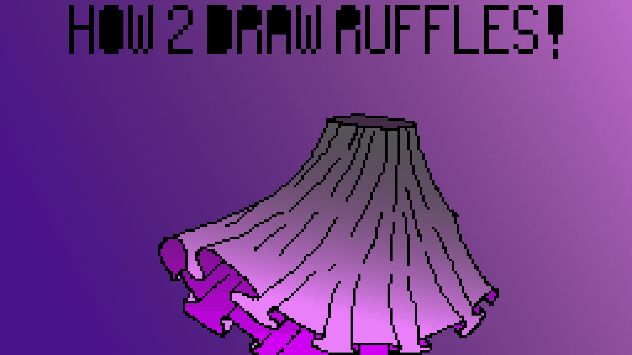 Pixilart - skirt and ruffles by oOwOo