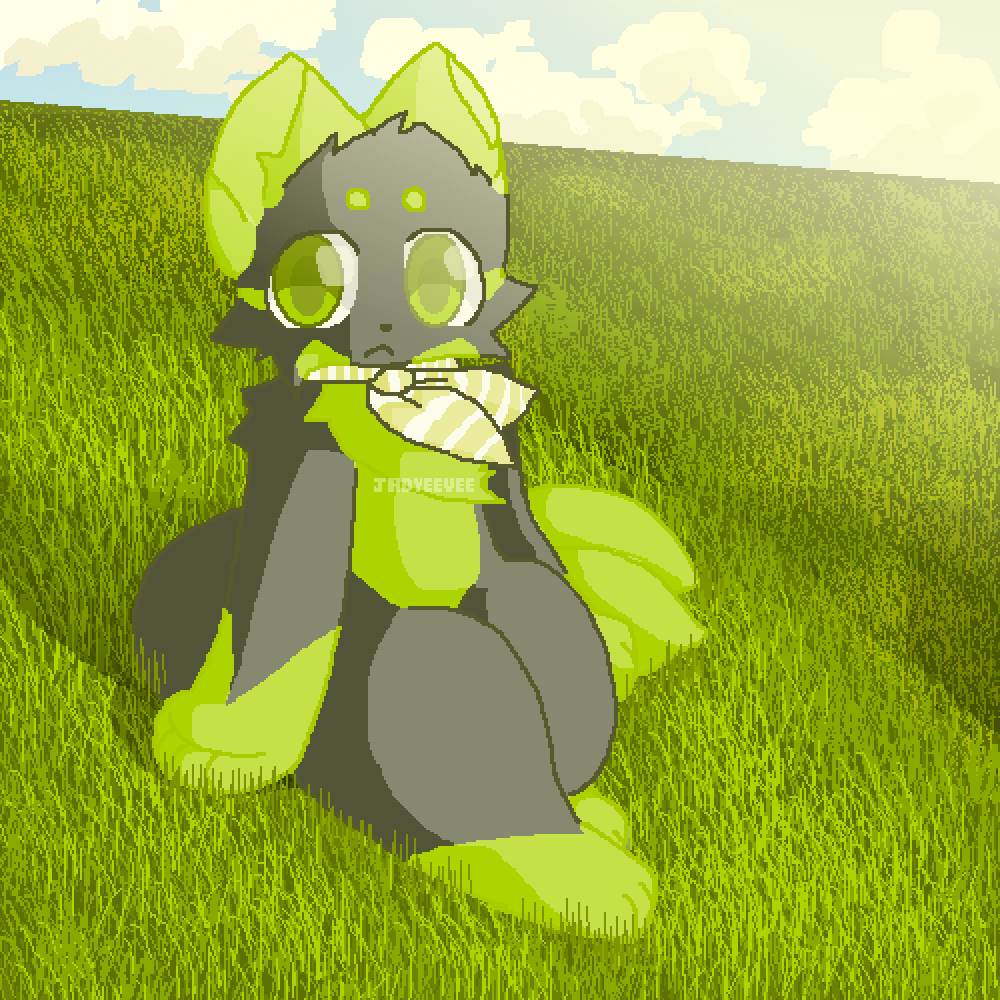 Pixilart - dreamcore field🍀⛅ by jadyeevee