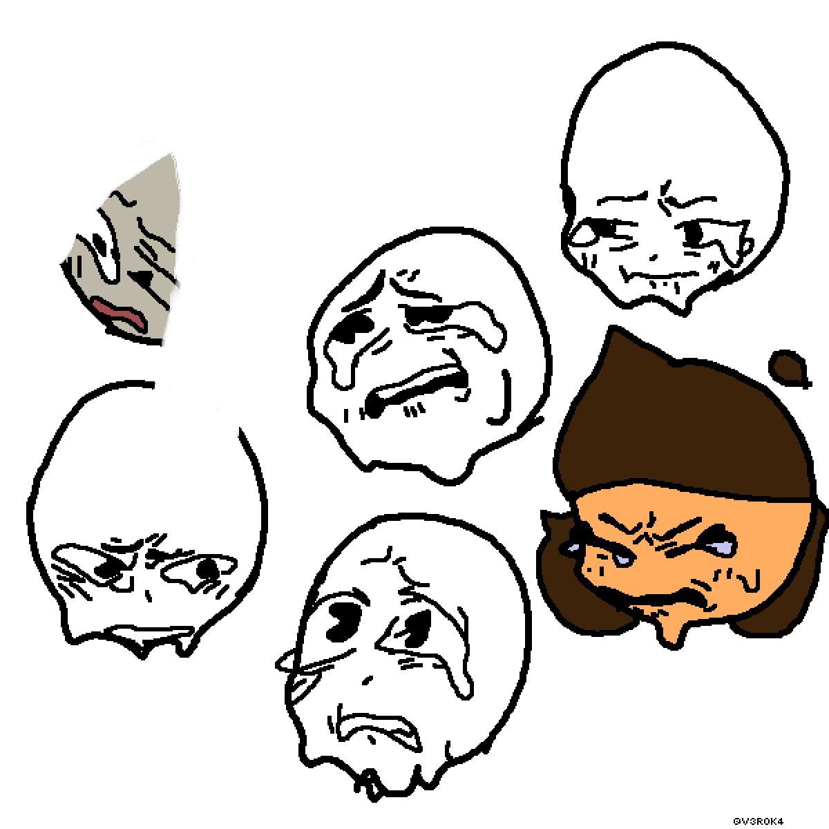 Pixilart - crying base by agstudent