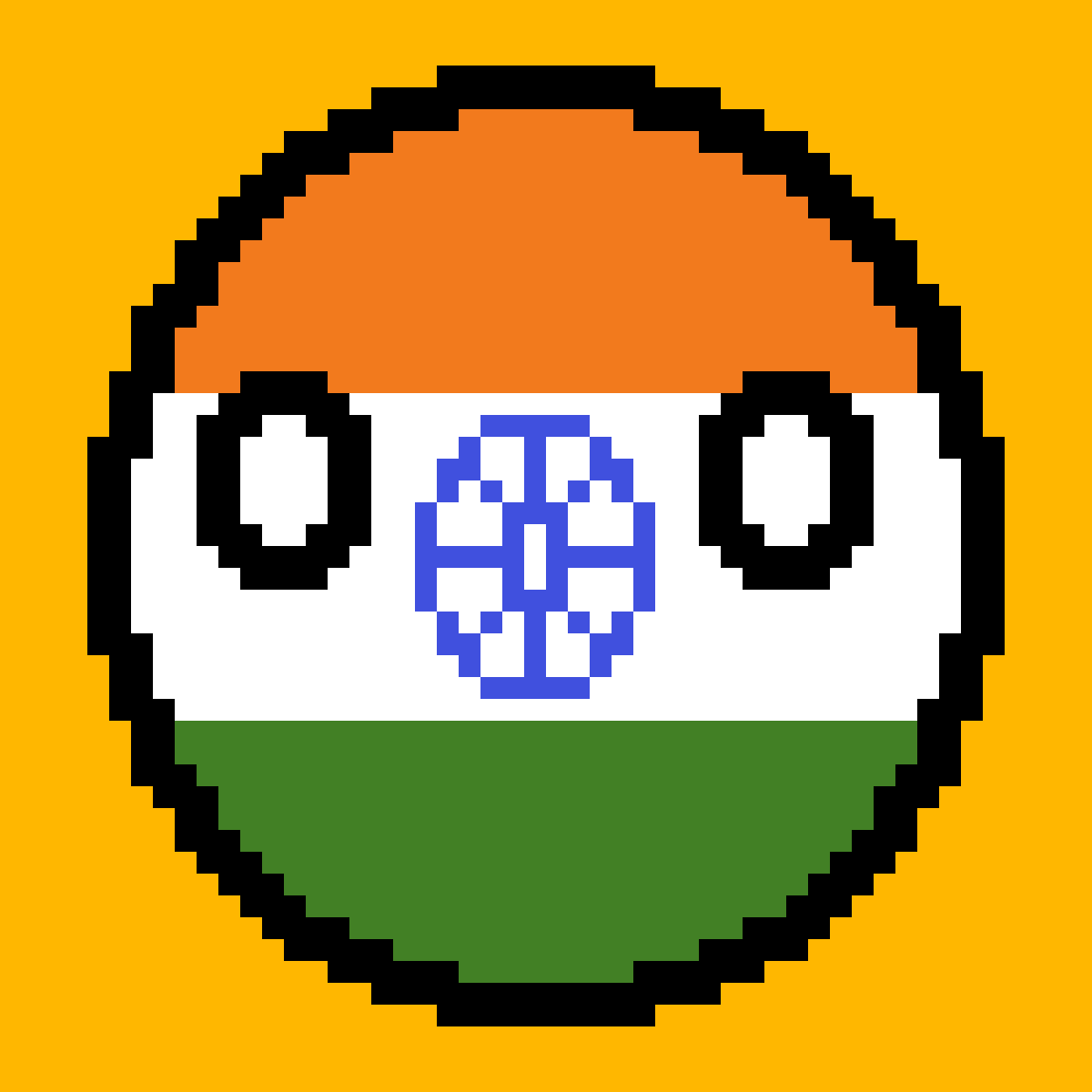 Pixilart - Indiaball by Pyrobyte