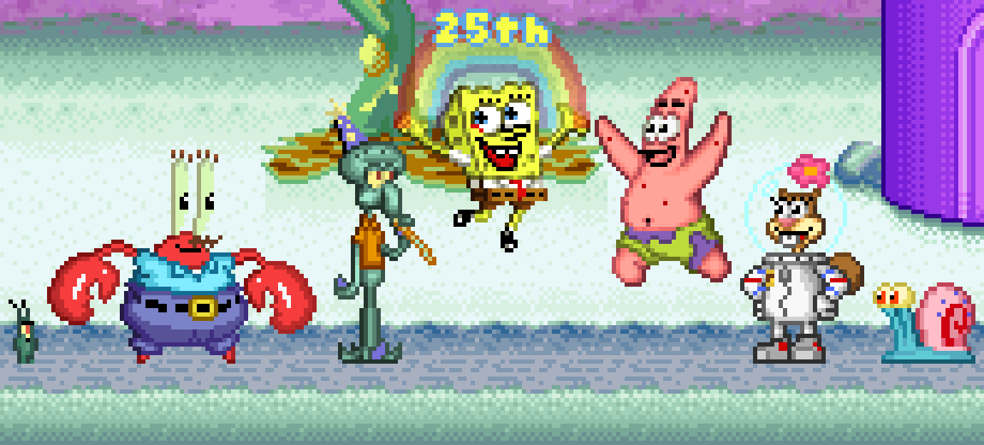 Pixilart - SpongeBob's 25th Anniversary by henthorneaaron9