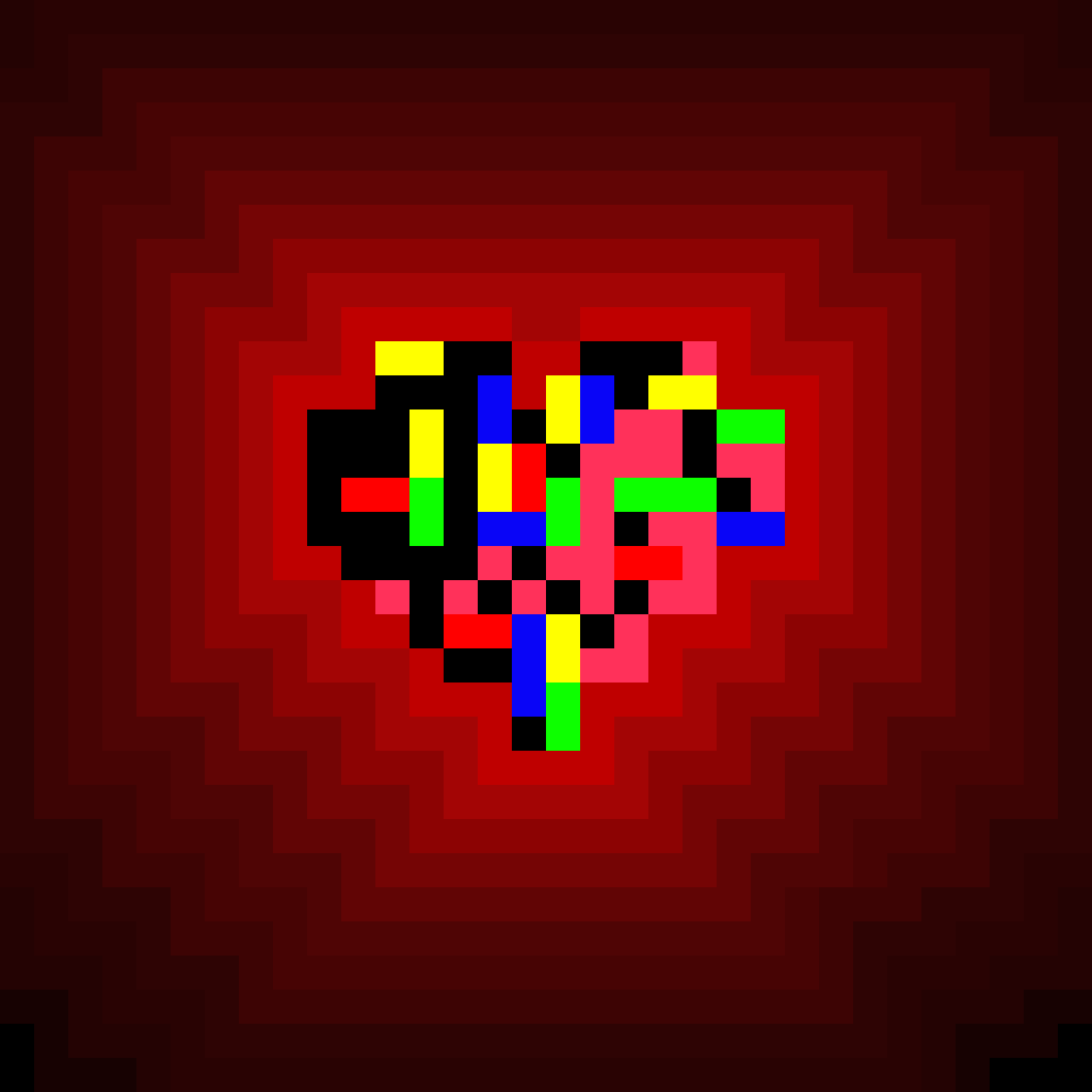 Pixilart - Corrupted pixel art heart by Anonymous