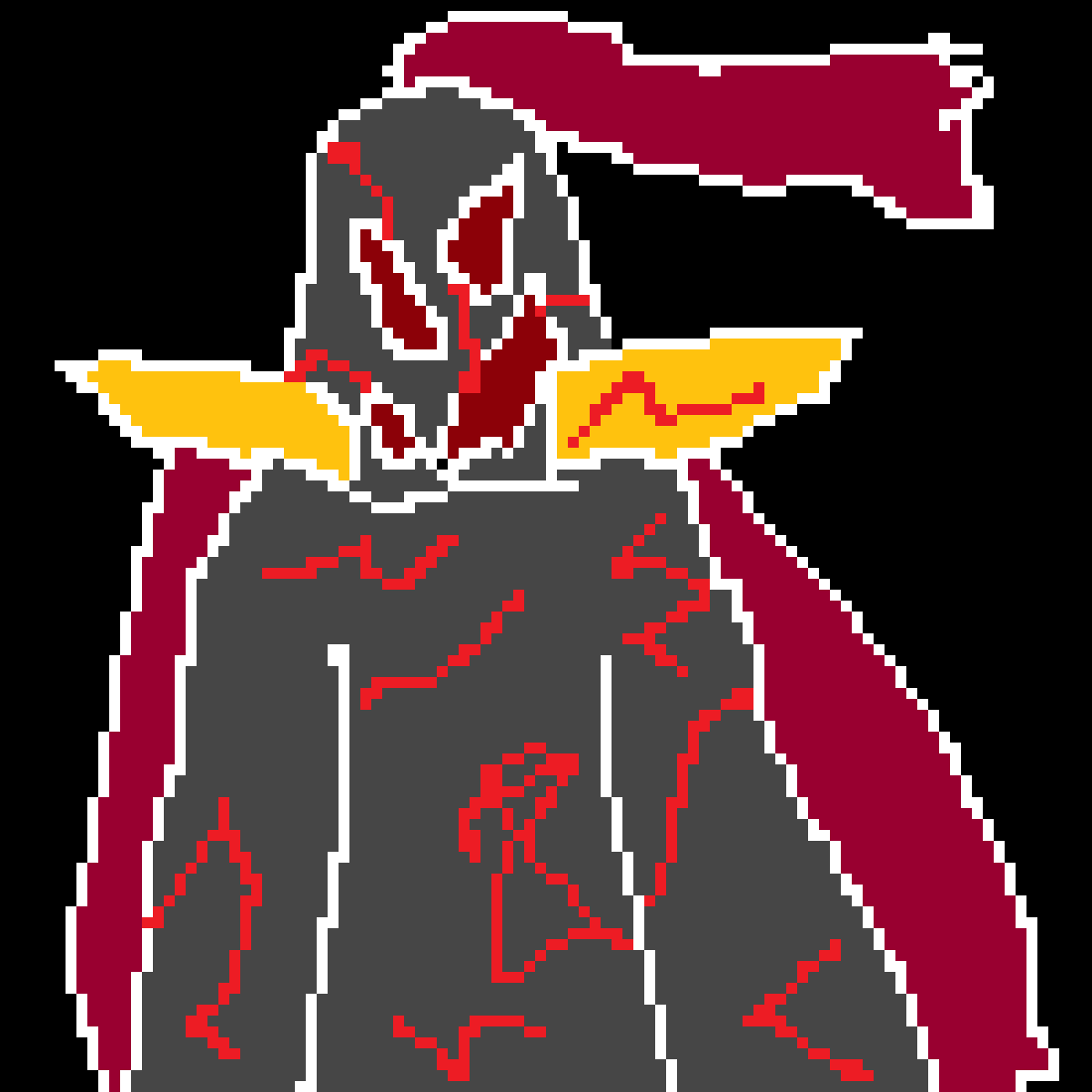 Pixilart - Ender undyne sketch by redcello