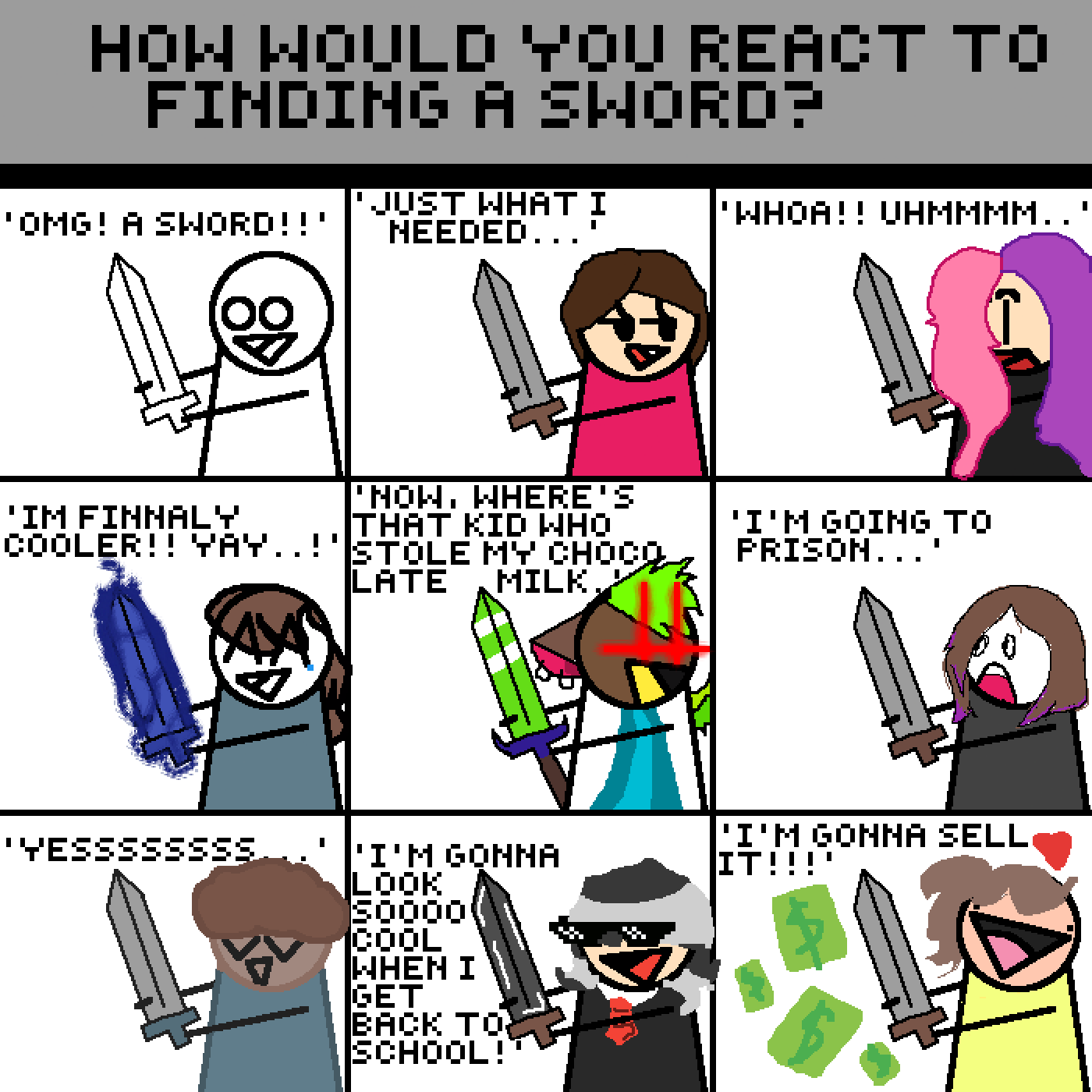 Pixilart - Sword collab by xlq