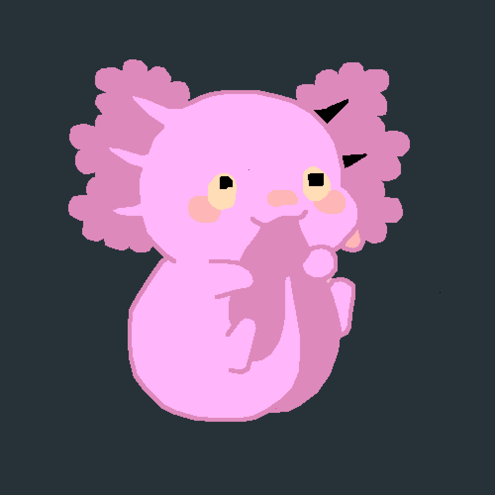 Pixilart - Axolotl Base GIF by nightmare-ish