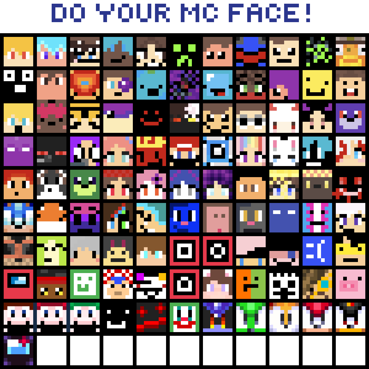 Pixilart - Make your MC face by Amonguspisonic