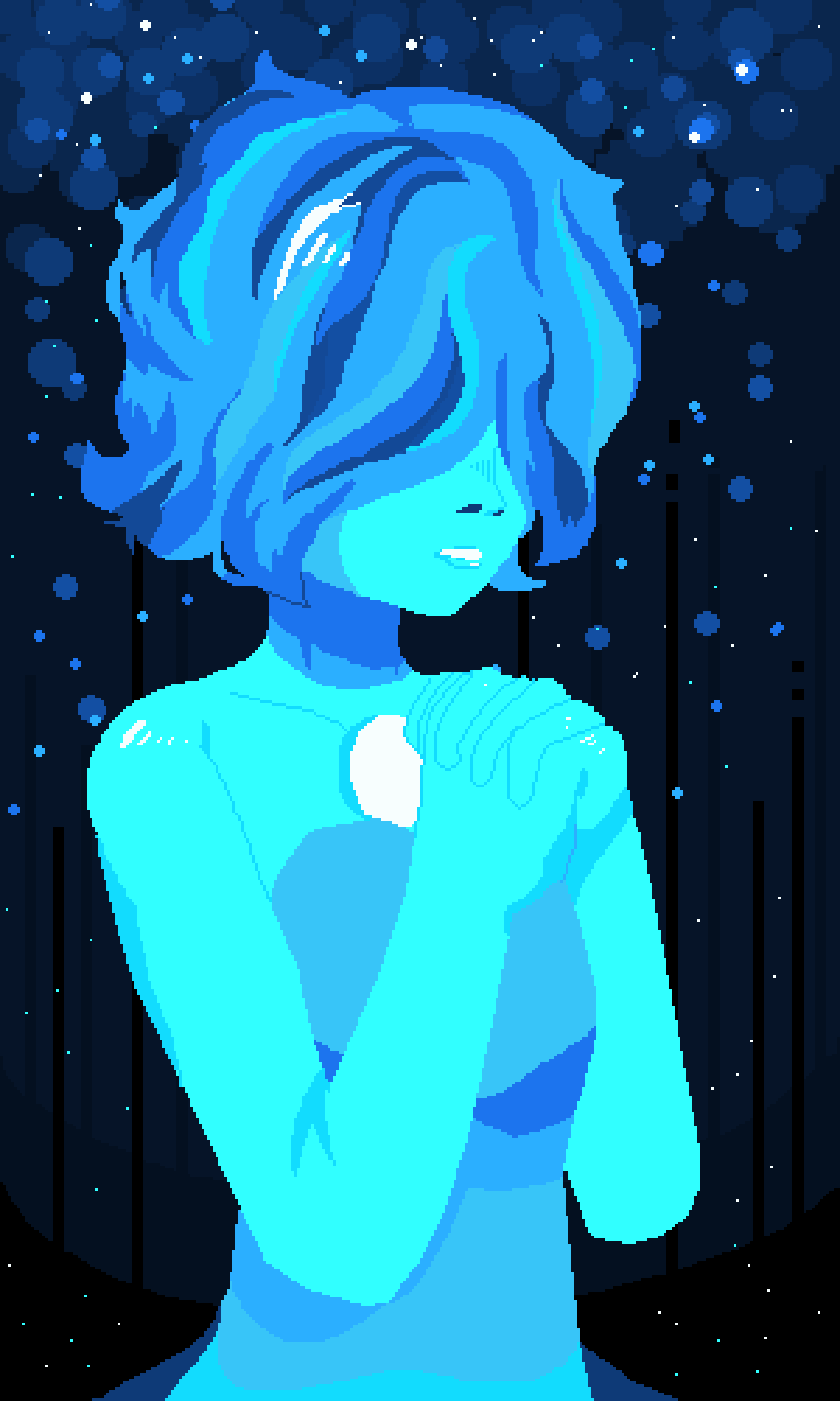 Pixilart - blue pearl by Timolotl