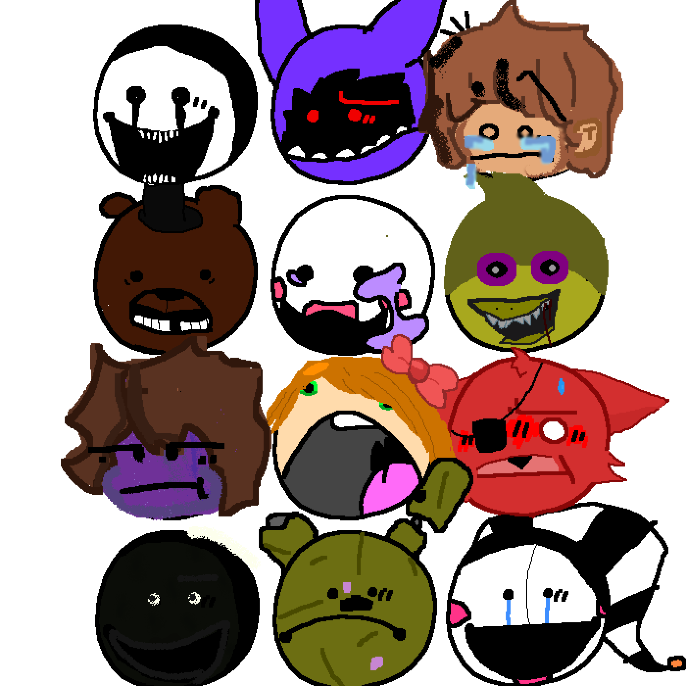 Pixilart - add a fnaf face!!!!!!!! by bubbl3gumdagg3r