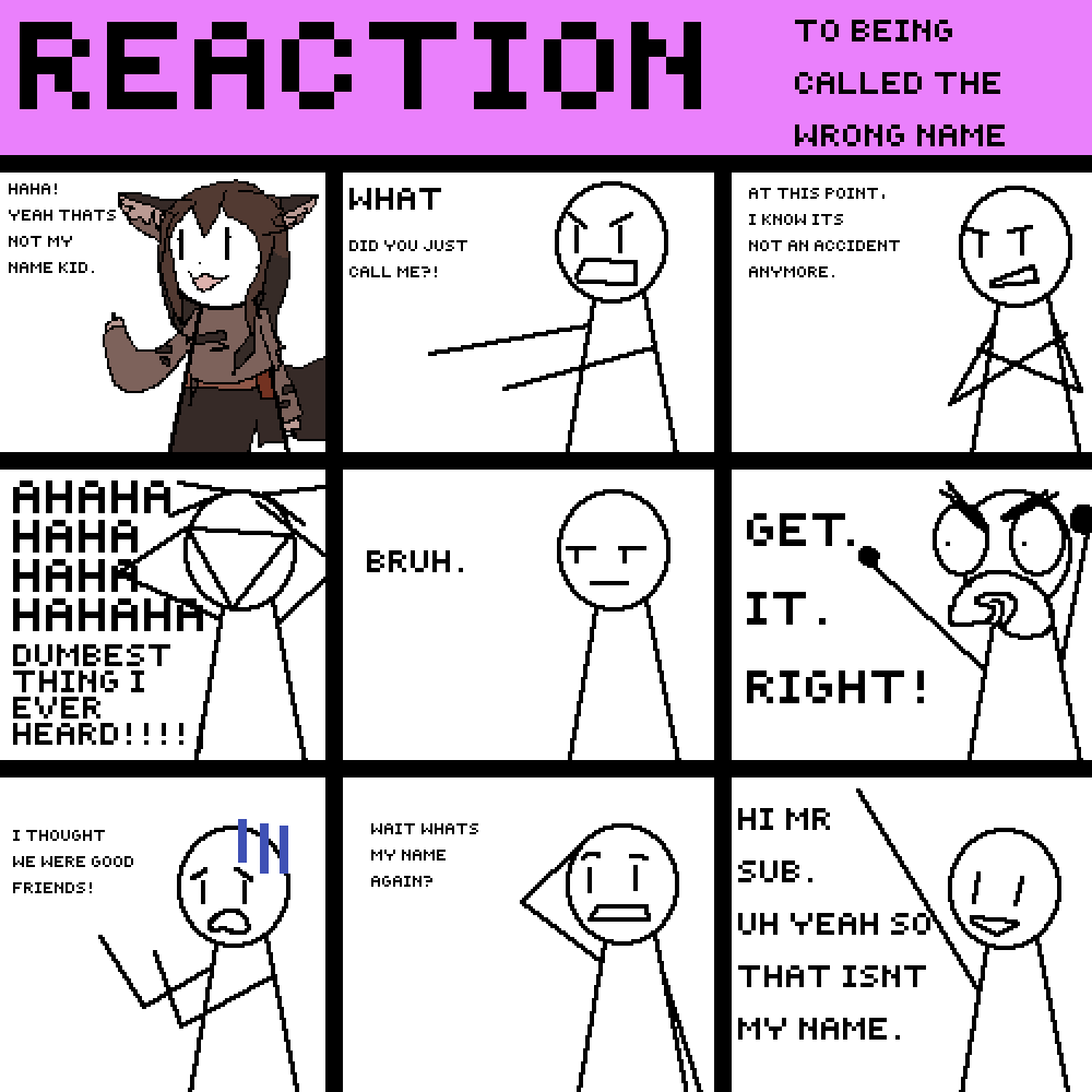 Pixilart - Reaction to Being Called the Wrong Name by FoxIsIn