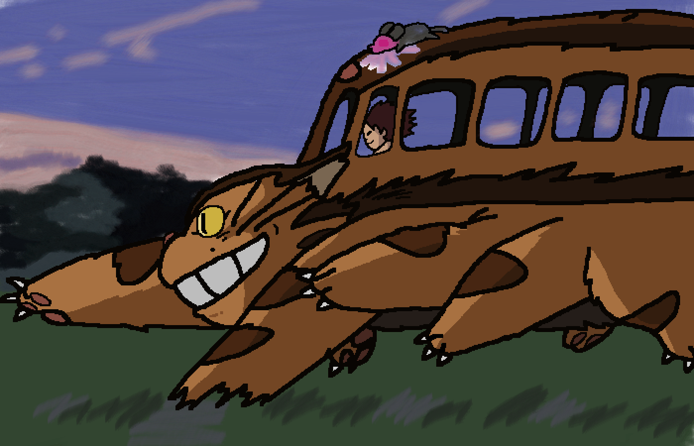 Pixilart - Cat Bus 🐈🚌 by PECOPECOCHAN