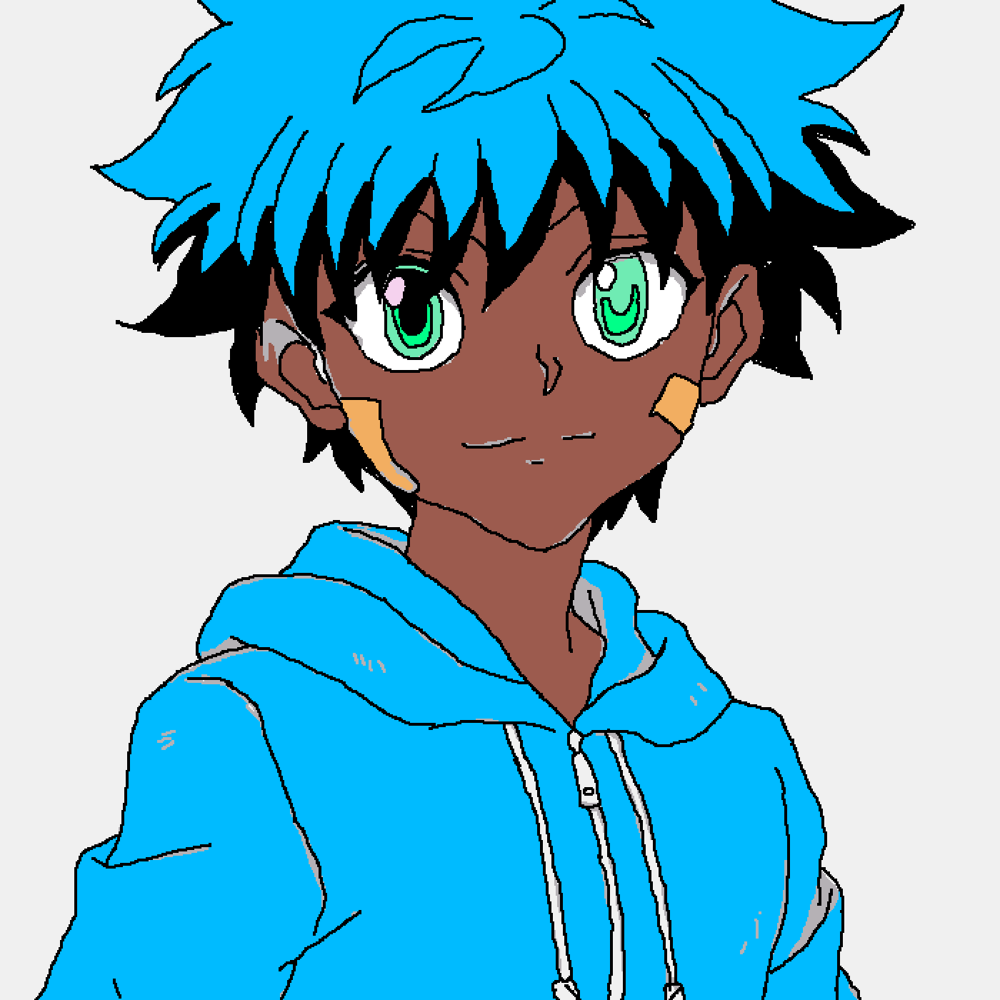 Pixilart - Killua Zoldyck Base hxh more easier one by AALEYAHRAYMOND