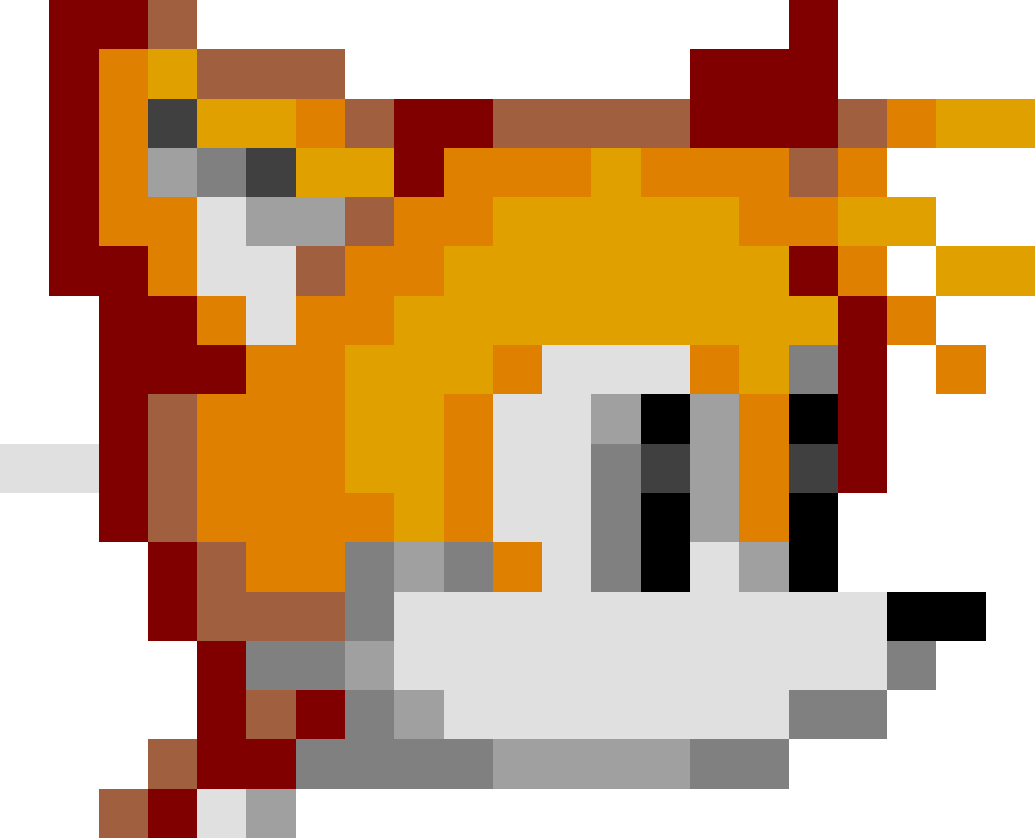 Pixilart - tails head remake by Felipebsaga