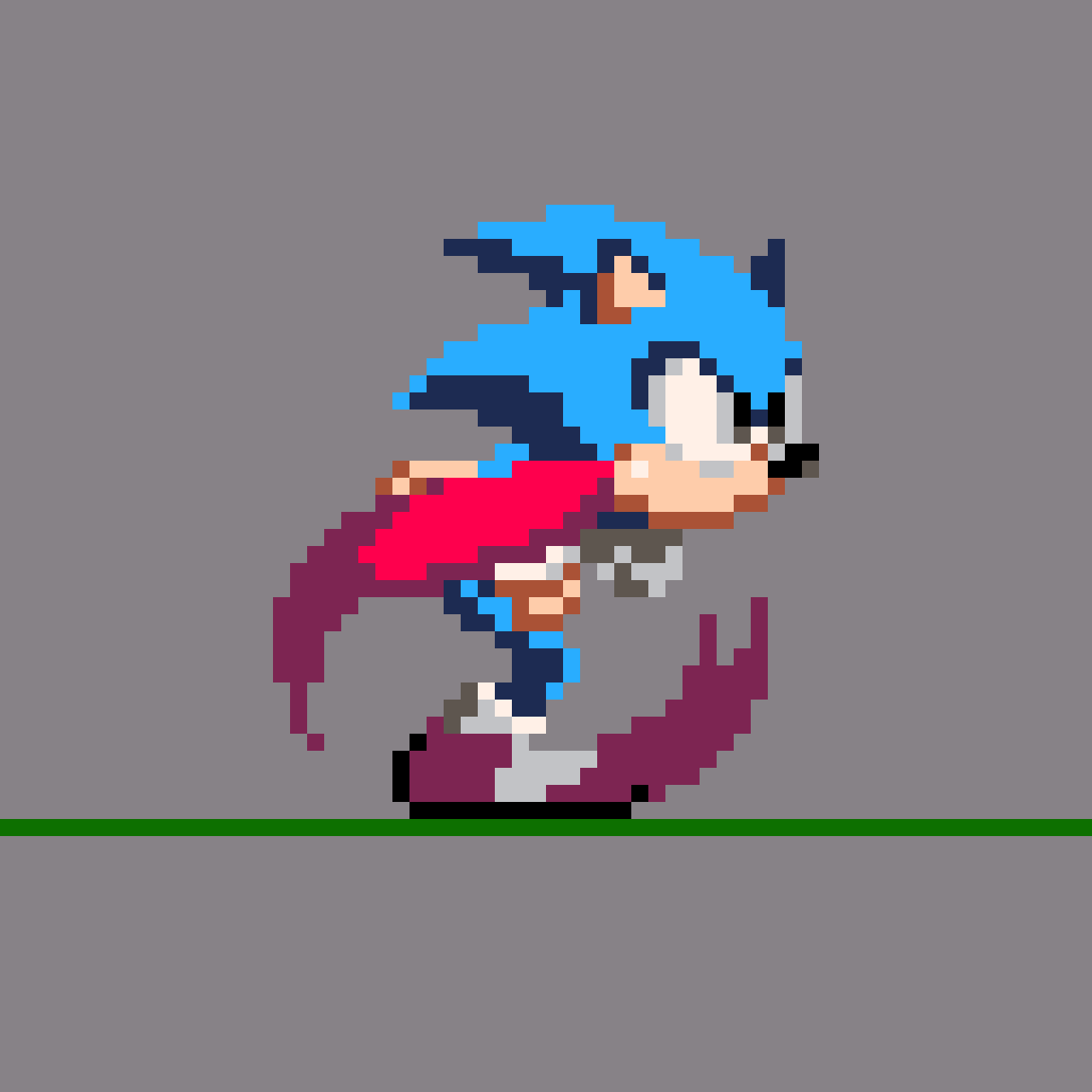 Pixilart Sonic 3 Run Cycle 8 Bit Version By Chris Oc