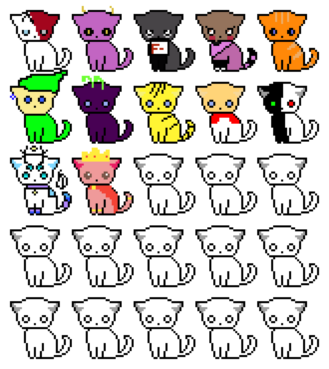 Pixilart - MHA CATS by taylorkenison