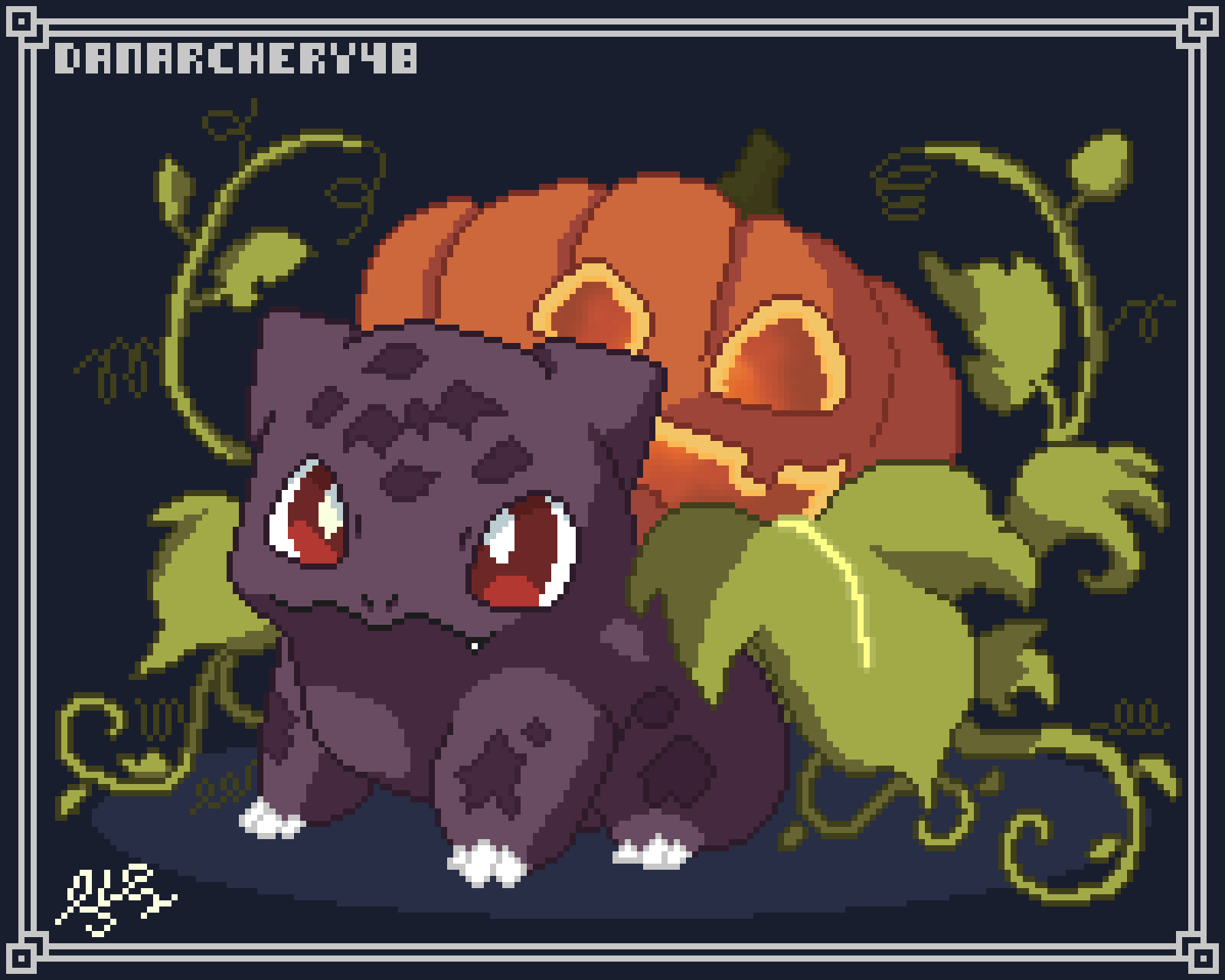 Pixilart - Bulbasaur Halloween (Happy 2023 Halloween) by Danarchery48