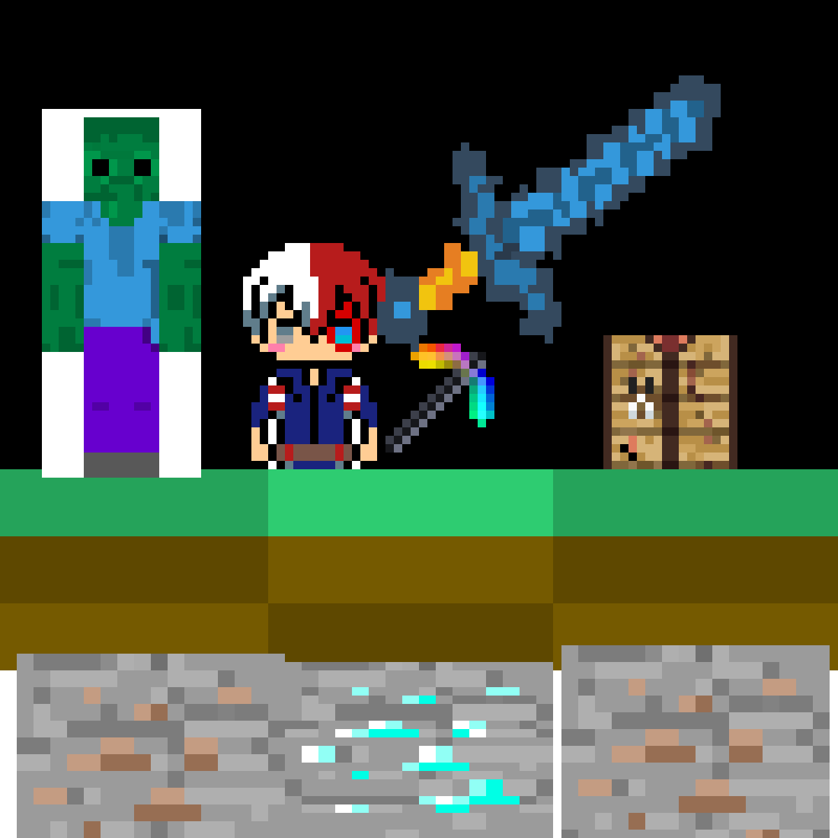 Pixilart - minecraft by prosaad12345