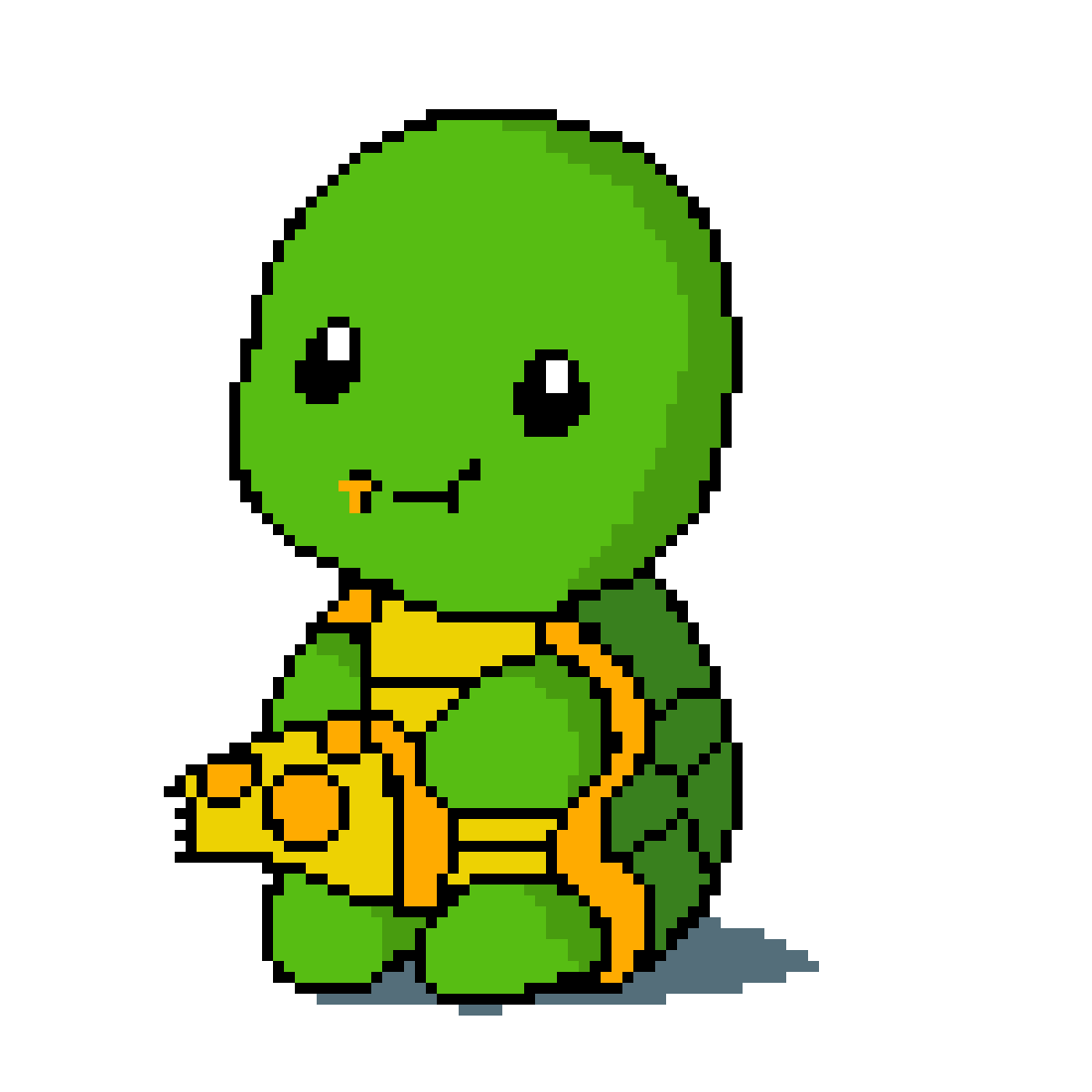 Pixilart - Fred the Turtle by Trista