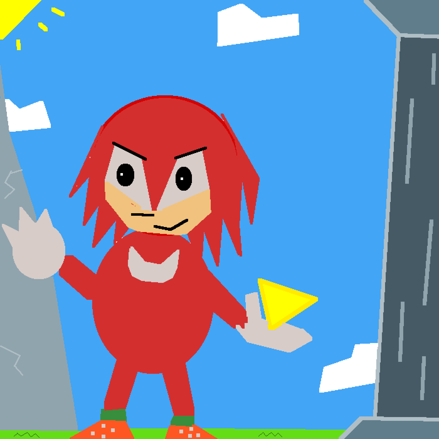 Pixilart - Knuckles The Echidna by Cooper-Cool-23