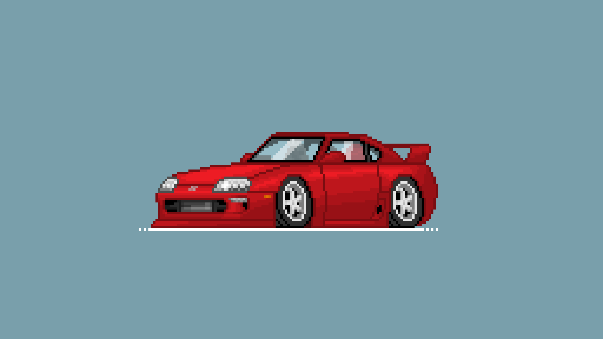 Pixilart - MK4 Supra by cra-z-art