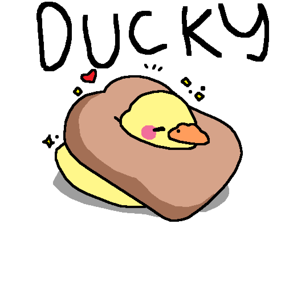 Pixilart - (Colored) Bread Duck base by FroggyArtist