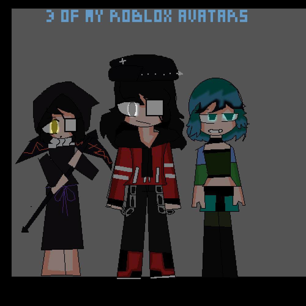 Pixilart - 3 of my roblox avatars by TrioThemselves