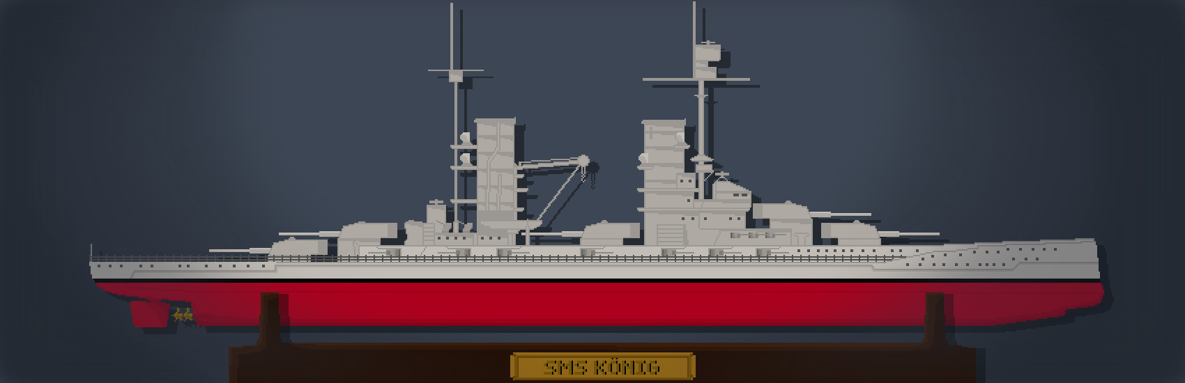 Pixilart - SMS Konig Model by KaiserNovus