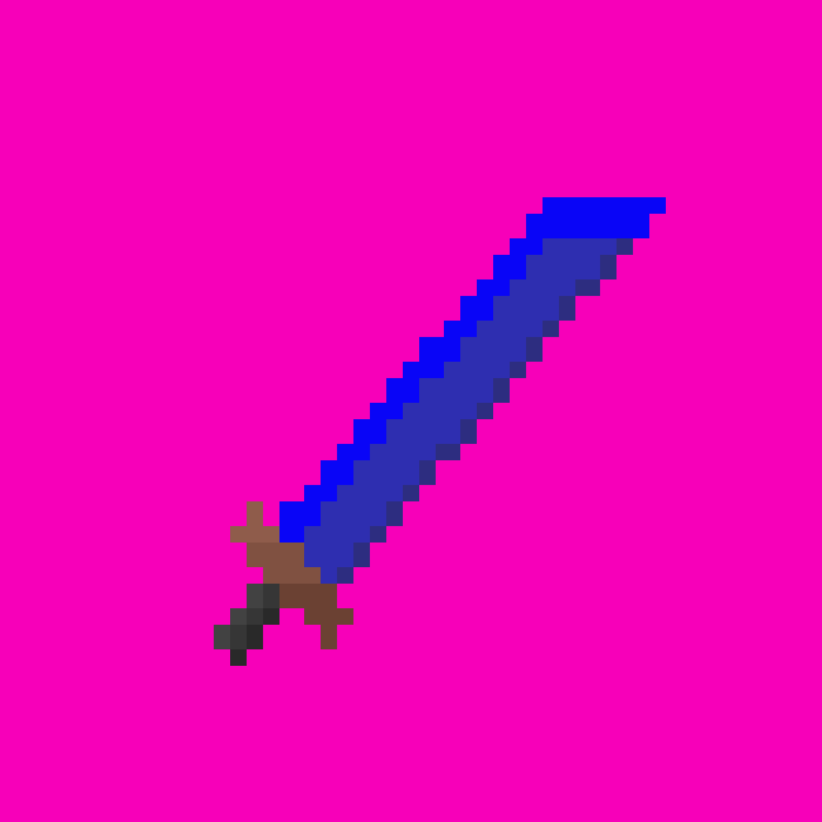 Pixilart - Blue anime sword by boblovescats