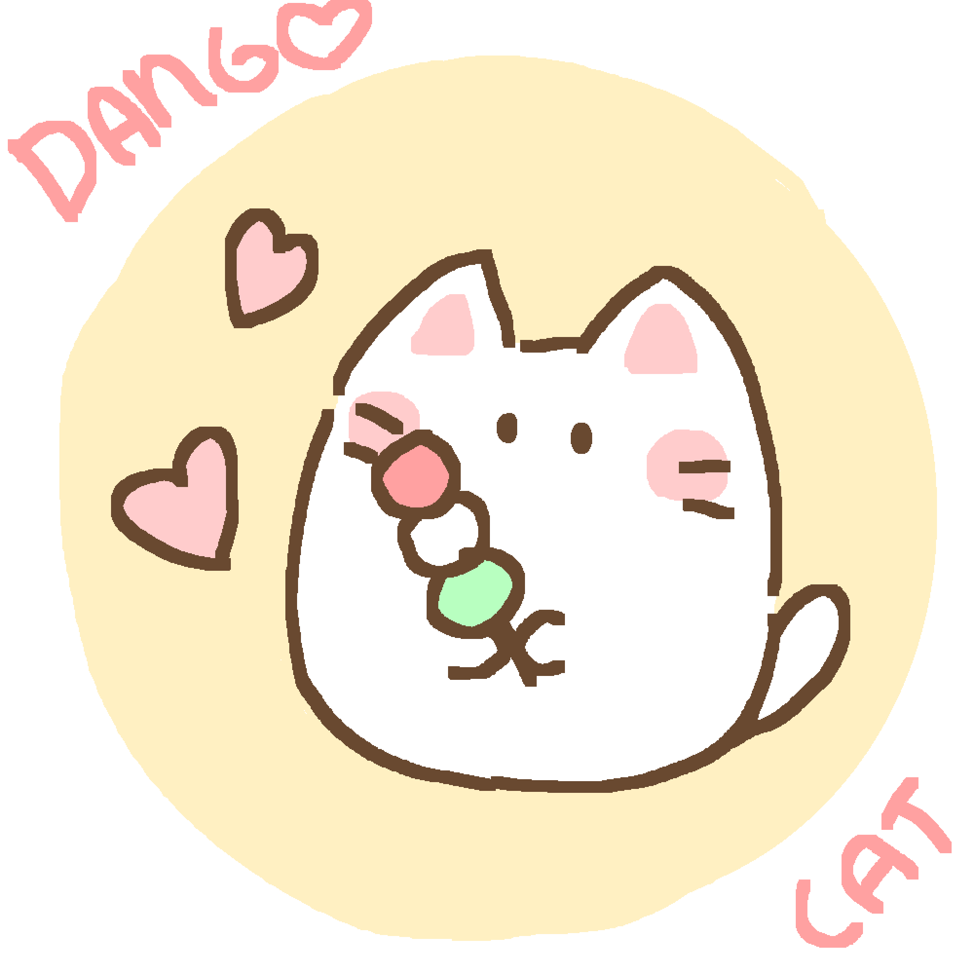 Pixilart - Dango Cat by KazuhaLeaf