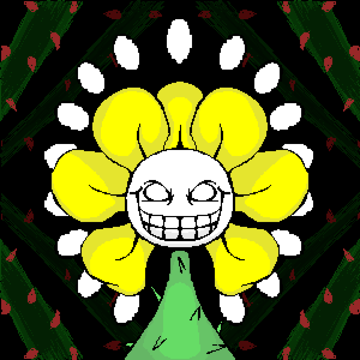 Pixilart - Flowey The Flower by notsnas
