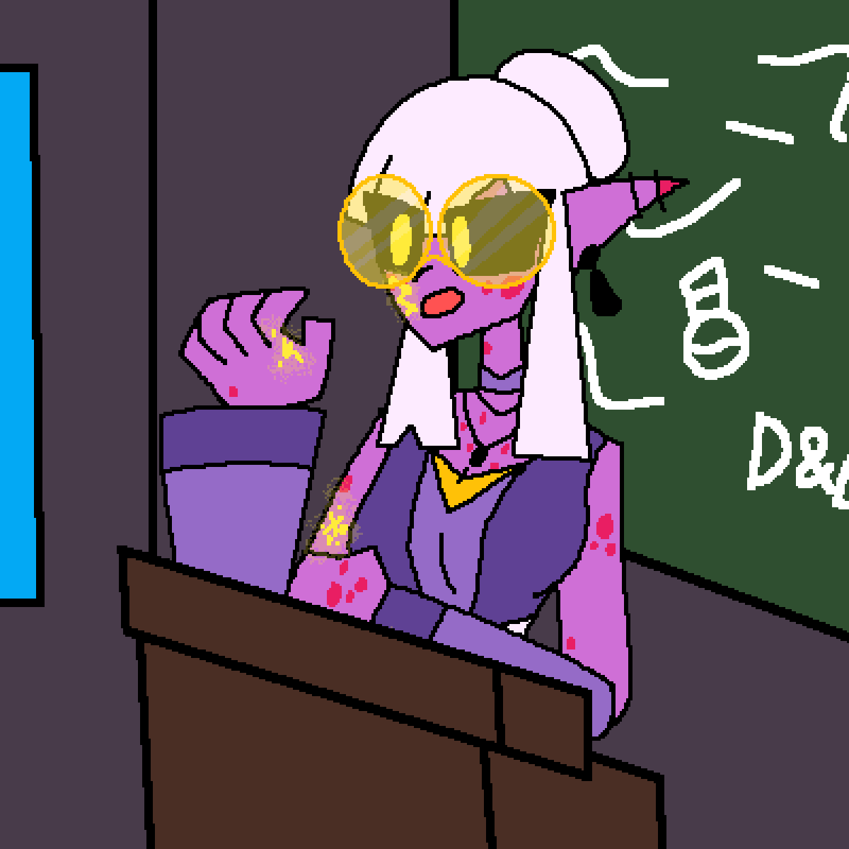 Pixilart - Ms. Nebula Teaching Her Sorcery Class by DracoSteel
