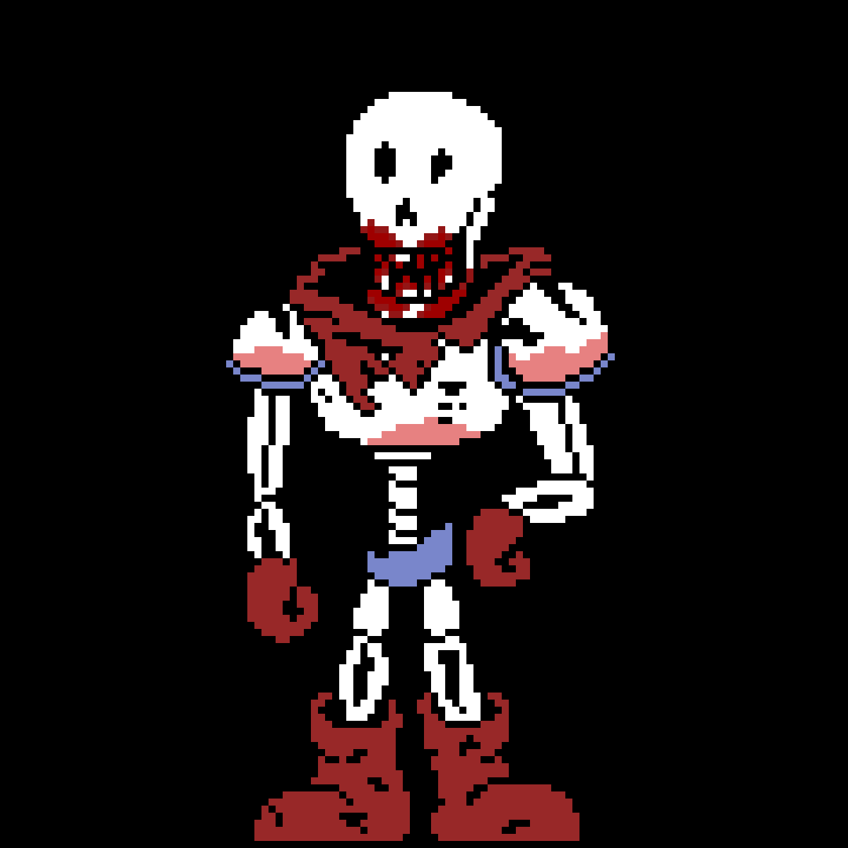 Pixilart - horrortale papyrus (reworked) by Sillysalmon57