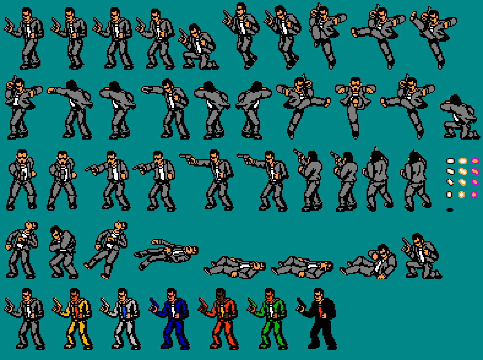Pixilart - Agent sprites by Tuxedoedabyss03