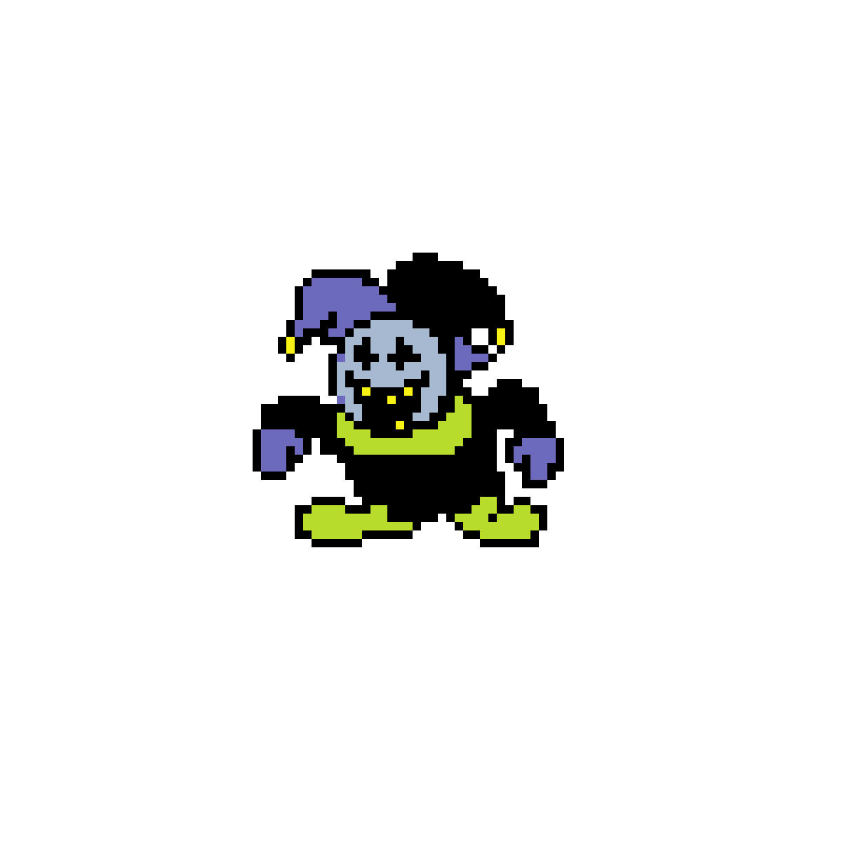 Pixilart - Jevil Waves hello (idle animation) by ManOfPipis1997
