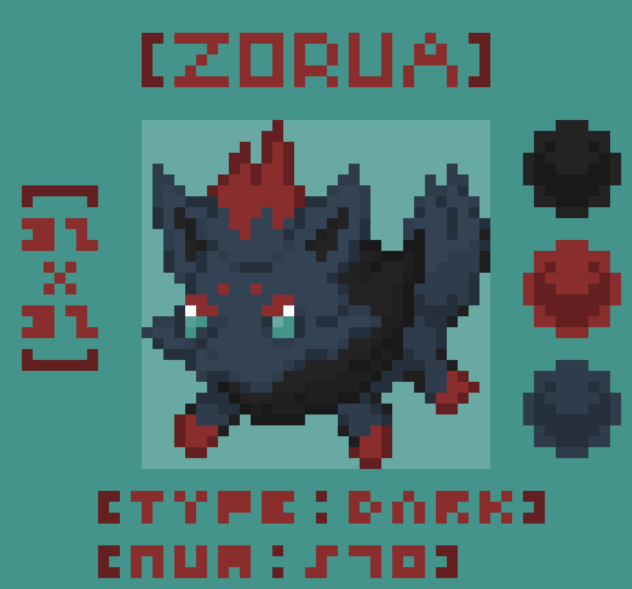 Pixilart - zorua sprite by victr