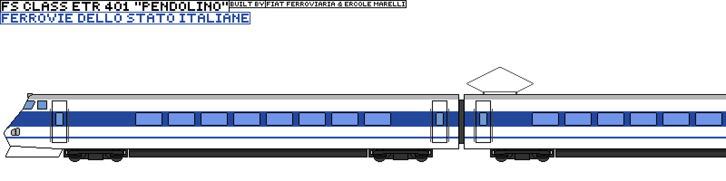 Pixilart - FS Class ETR 401 "Pendolino" by Kubsamboll