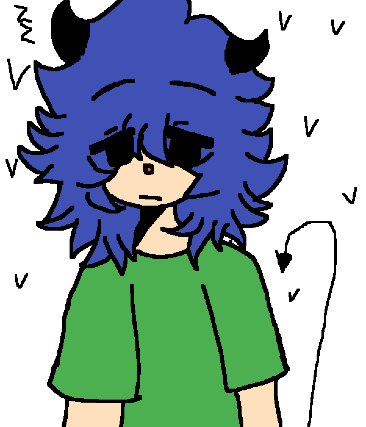 Pixilart - base tired by DemonPillow