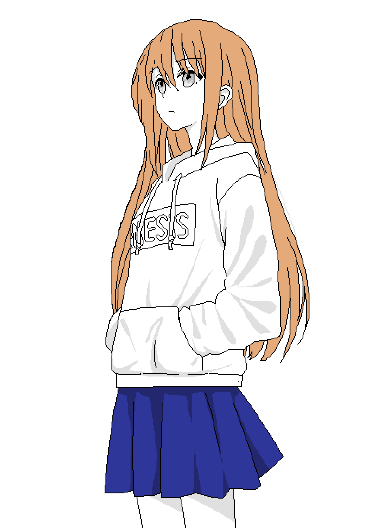 Pixilart - Anime Girl Base by SophiePreppy135