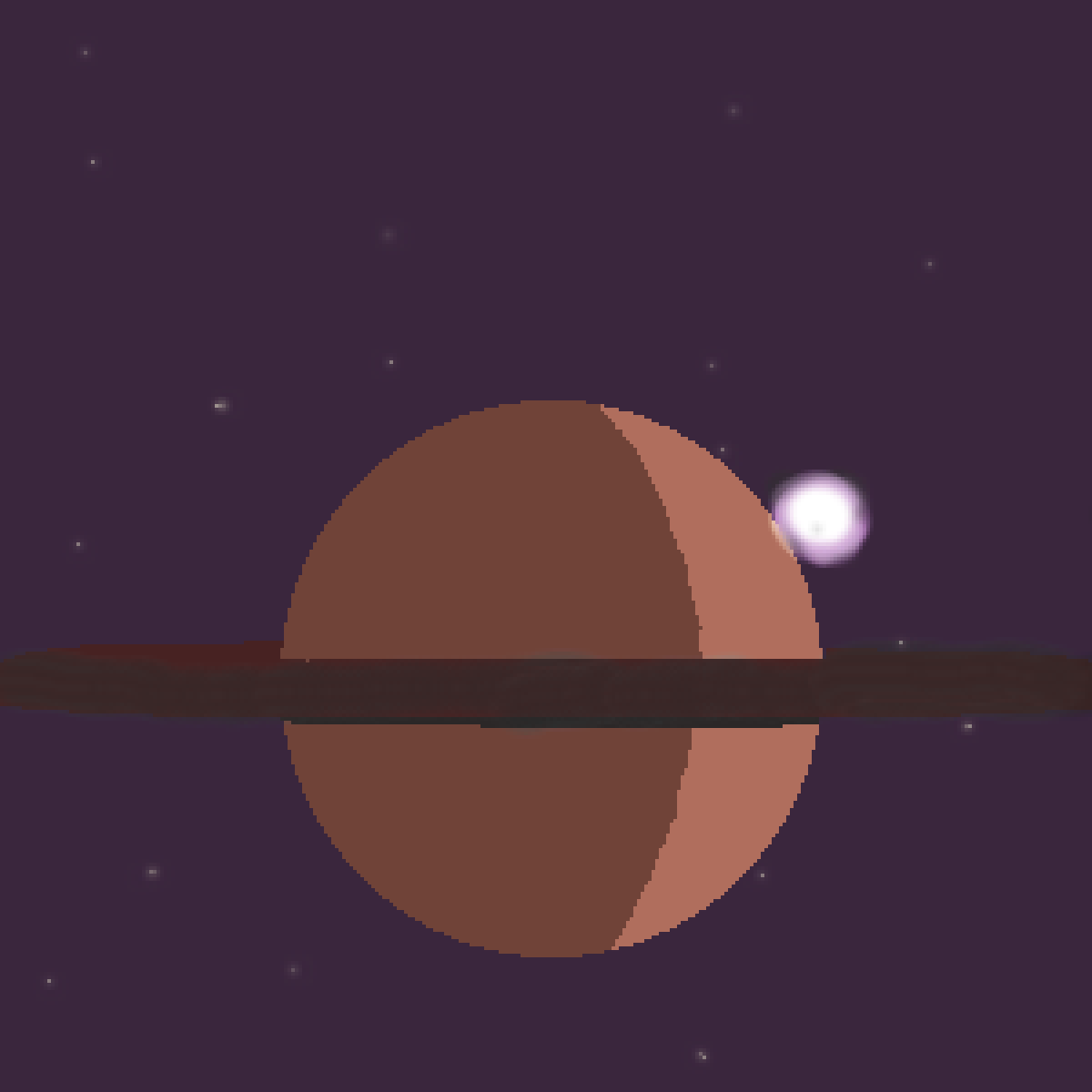 Pixilart - sun view from saturn by Aninoxanis56