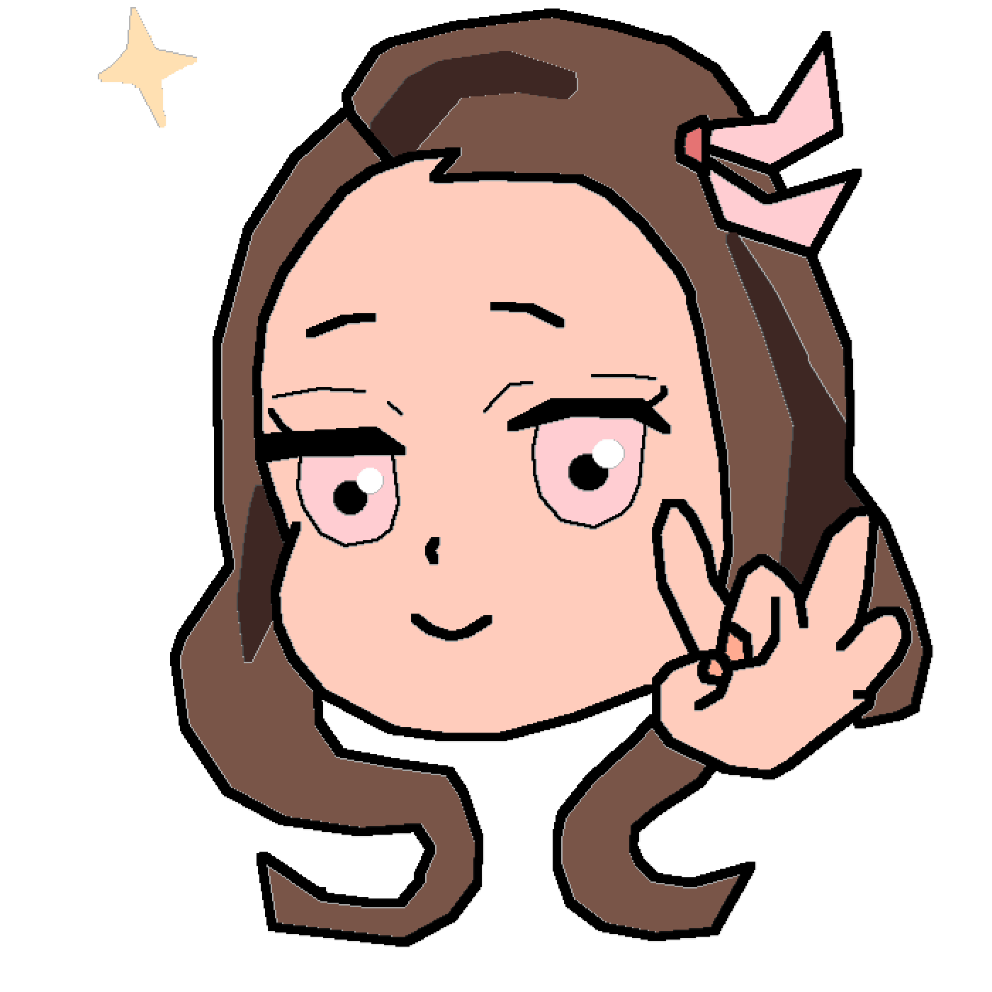 Pixilart - Nezuko Base by Shinobu33