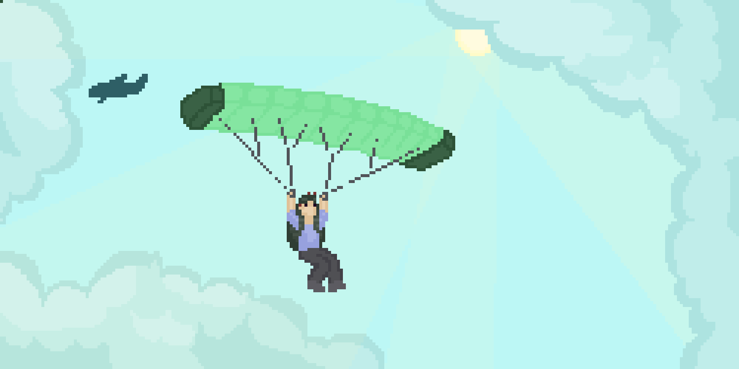Pixilart - Parachute by Foopy