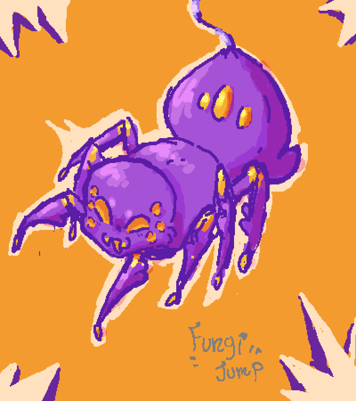 Pixilart - Swinging Spider by FungiJump